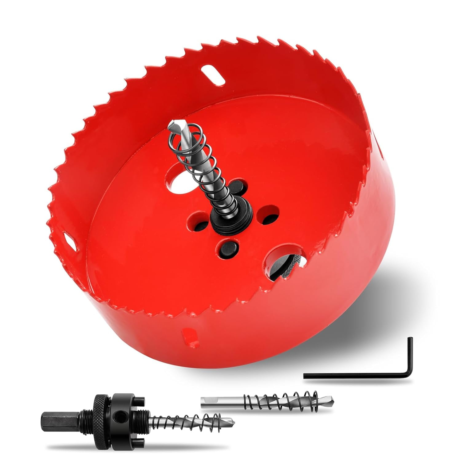 CERPXFF-4-1/4"丨108mm Hole Saws with Heavy Duty Arbor HSS Bi-Metal Hole ...
