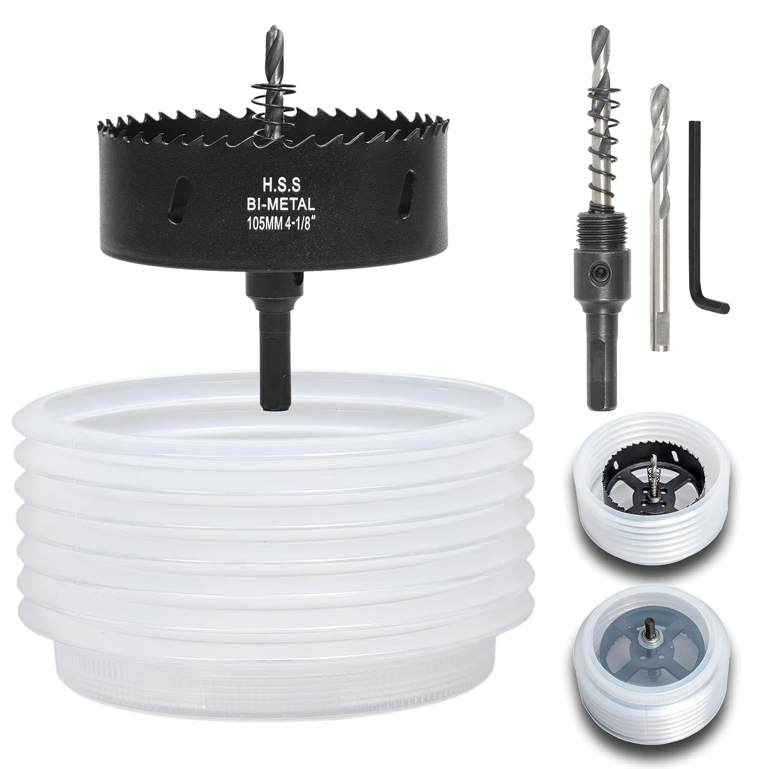 CERPXFF-4-1/8 Hole Saw for Recessed Lights, 4.1 Inch Hole Cutter with ...