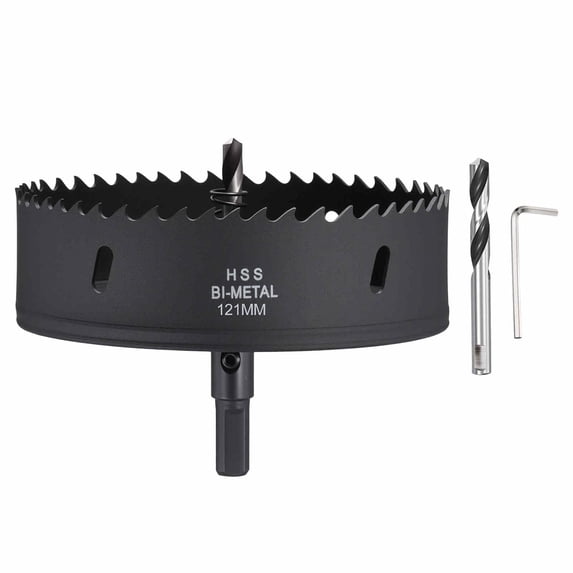 CERPXFF-4-3/4" (121mm) Hole Saw, M42 Bi-Metal Hex Shank Hole Cutters ...