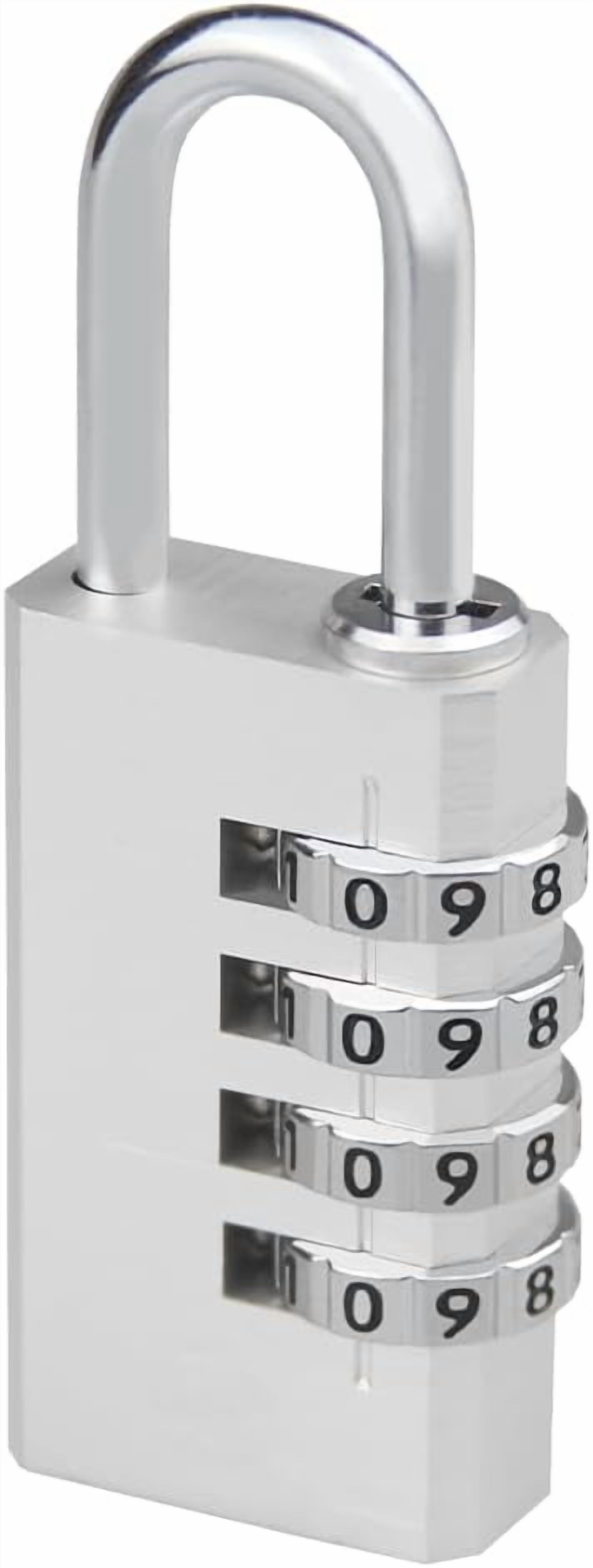 CERPXFF-4-Digit Aluminum Combination Padlock for Gym,School Lockers ...