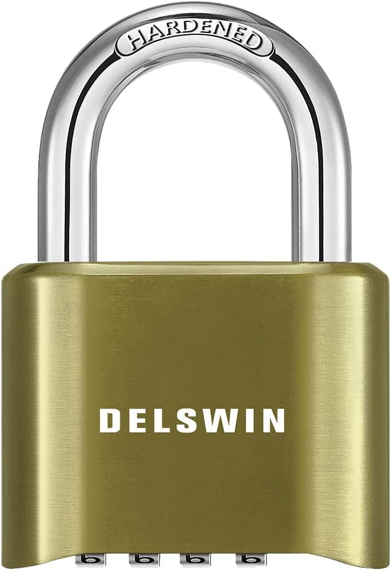 CERPXFF-4-Digit Combination Lock Outdoor Padlock - Heavy Duty Locker ...