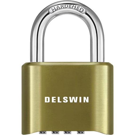 CERPXFF-4-Digit Combination Lock Outdoor Padlock - Heavy Duty Locker ...