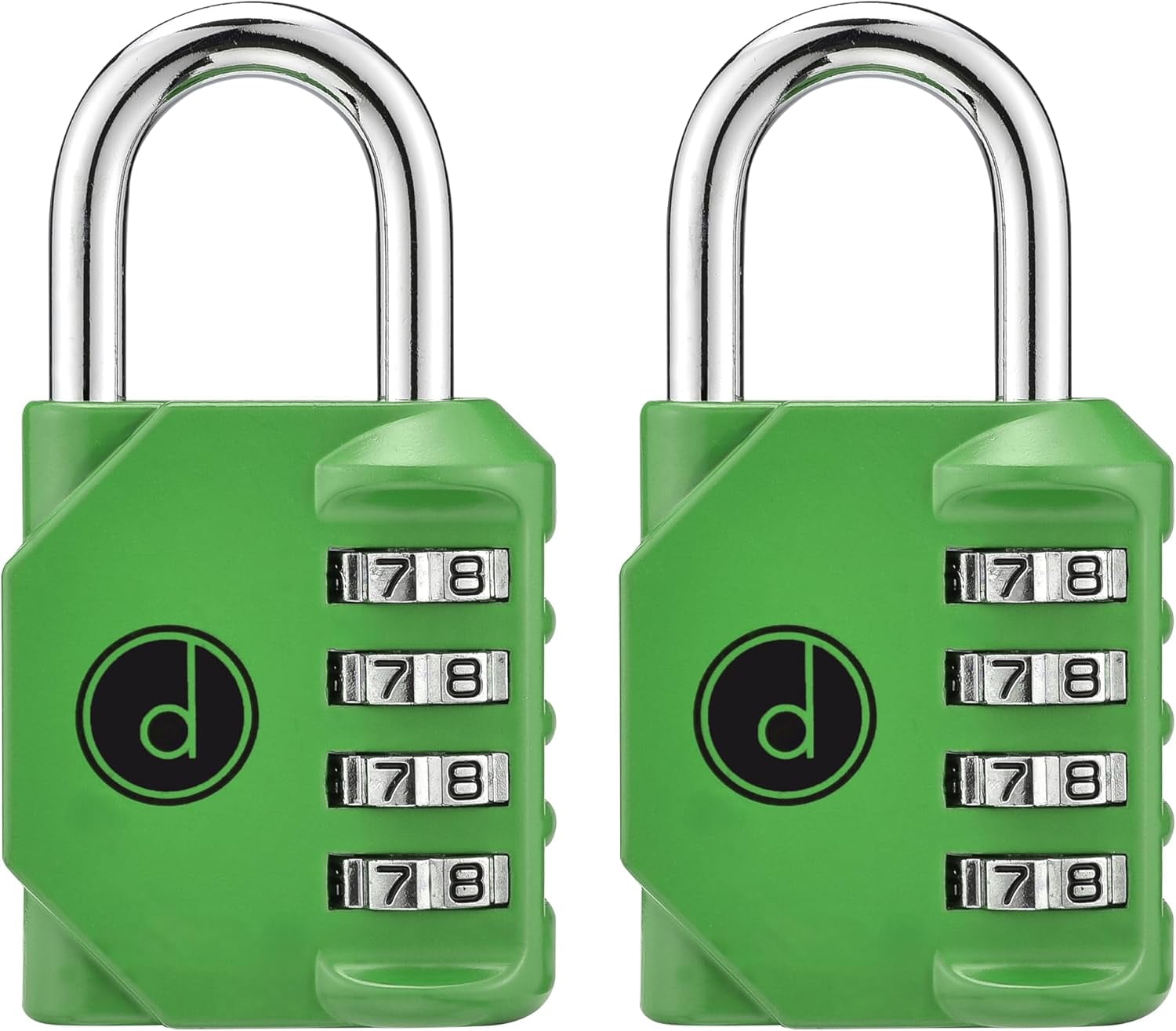 CERPXFF-4 Digit Combination Locks 2 Pack - Weatherproof Padlock with Code - Combination Lock for ...