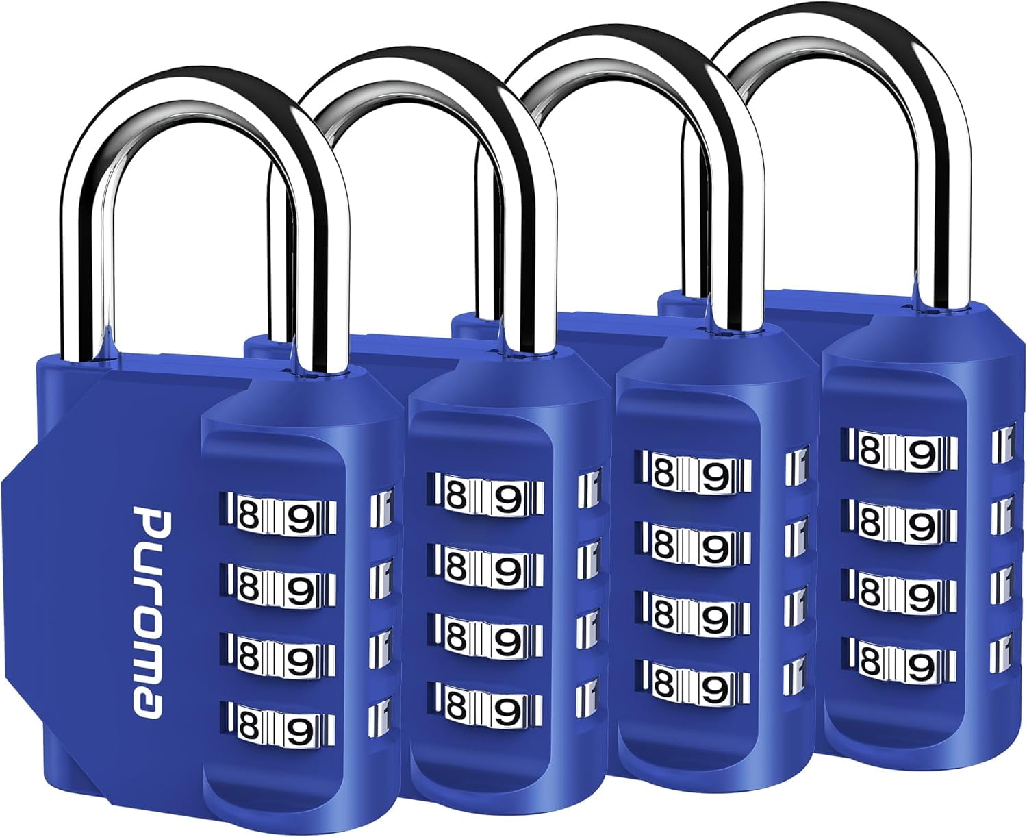 CERPXFF-4 Pack Combination Lock for Locker 4 Digit Outdoor Waterproof ...
