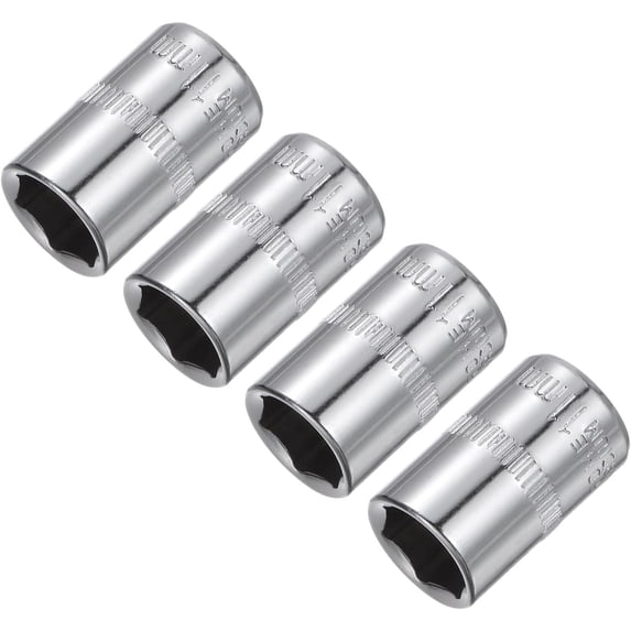 CERPXFF-4 Pcs 1/4-Inch Drive 11mm 6-Point Shallow Socket, Metric, Steel ...