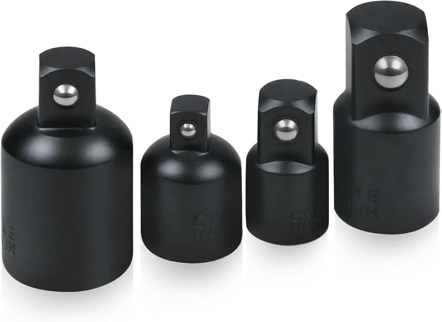 CERPXFF-4 Piece Impact Socket Adapter Set, 1/4" - 3/8" - 1/2" Impact ...