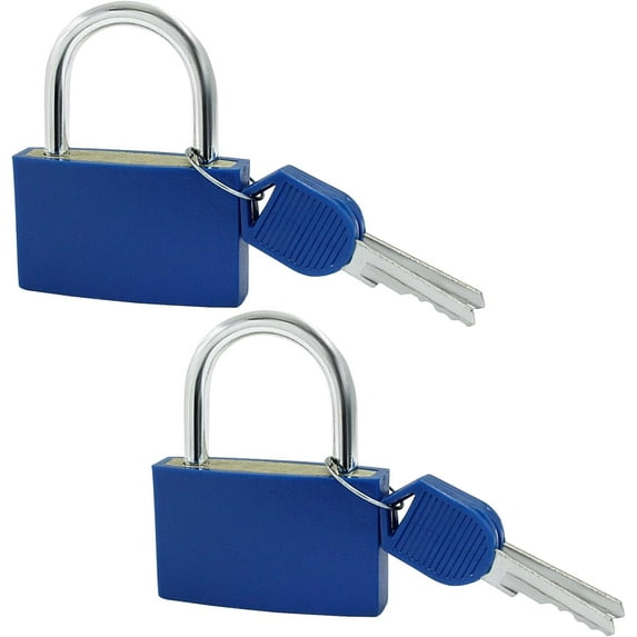 CERPXFF-42mm Blue Key Lock Set, Heavy Duty Lock with Key Colored ...