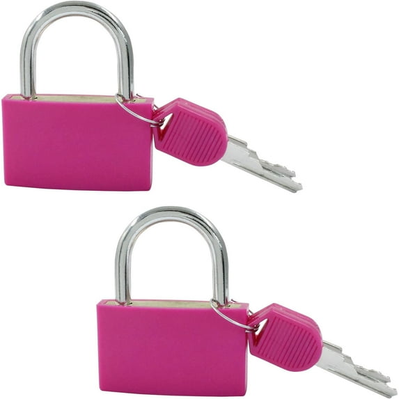 CERPXFF-42mm Pink Key Lock Set, Heavy Duty Lock with Key Colored ...