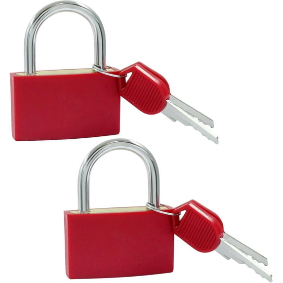 CERPXFF-42mm Red Key Lock Set, Heavy Duty Lock with Key Colored ...