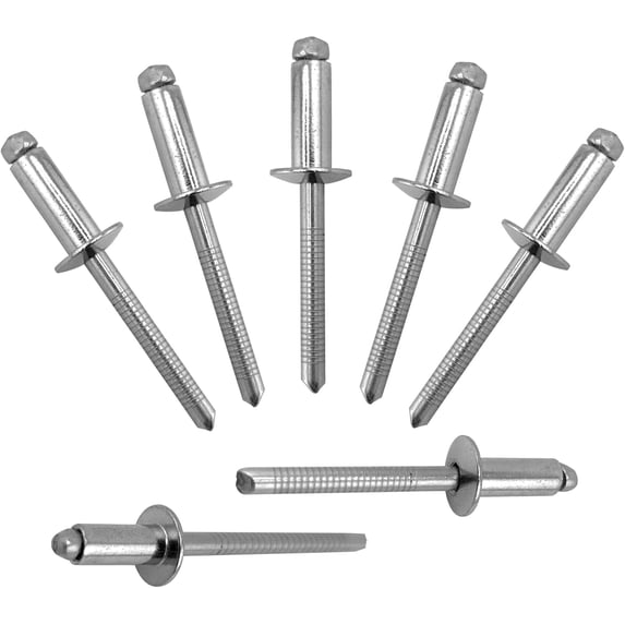 CERPXFF-45 Pcs 1/4" x 5/8" Stainless Steel Blind Pro Rivets,6.4 x 16mm ...