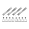 CERPXFF-4Pcs Fully Threaded Rod, M8-1.25 Thread Pitch 50mm Length ...