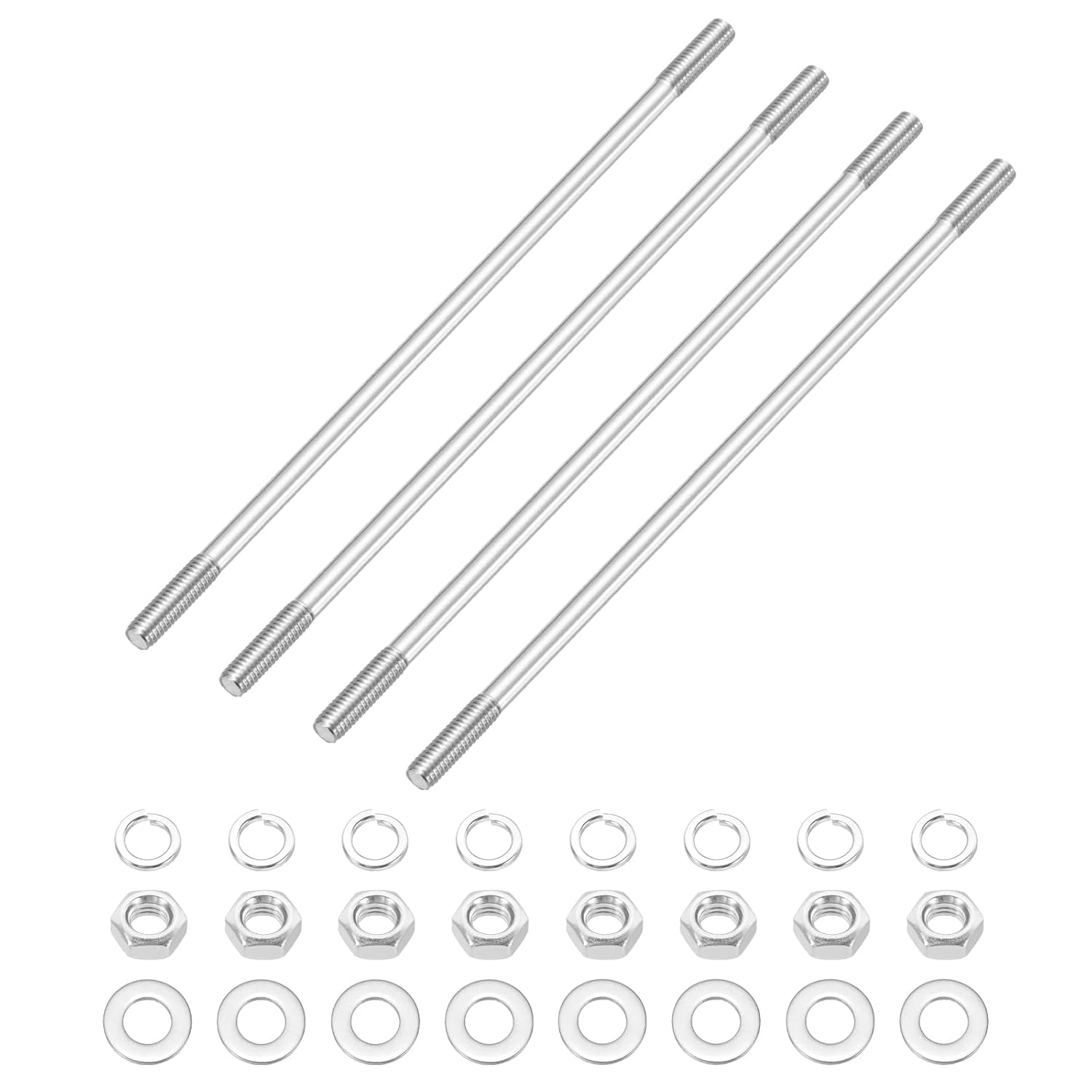 CERPXFF-4Set M5x150mm Double Ended Stud Screws, 304 Stainless Steel ...