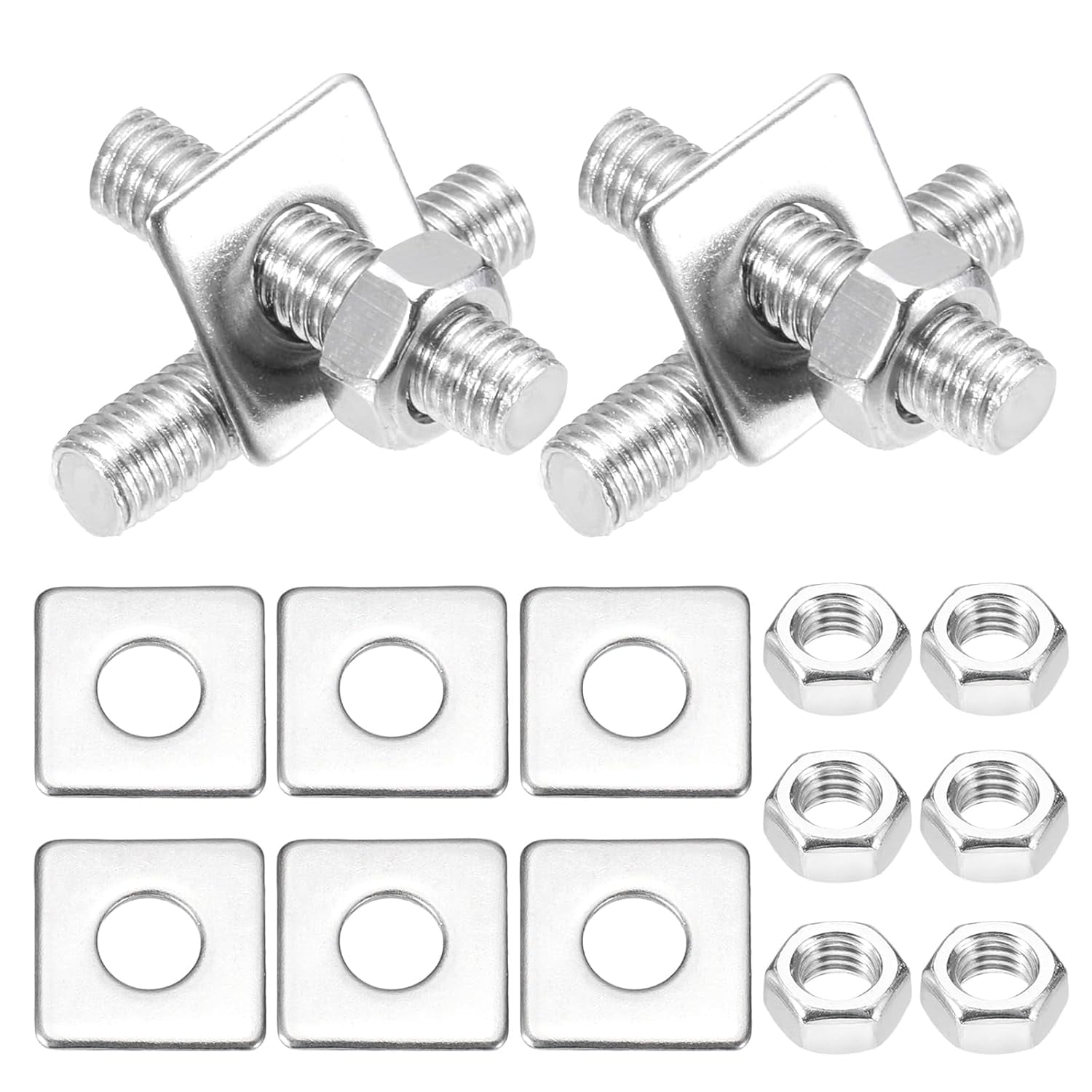 CERPXFF-4Set M5x50mm Fully Threaded Rod, 201 Stainless Steel Threaded ...