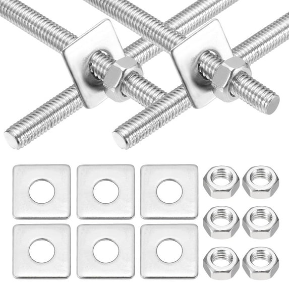 CERPXFF-4Set M6x80mm Fully Threaded Rod, 304 Stainless Steel Threaded ...