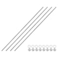 CERPXFF-4pcs Fully Threaded Rod, M6 x 400mm Stainless Steel Right Hand ...