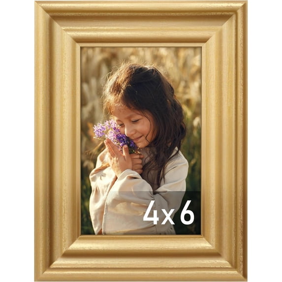 CERPXFF-4x6 Photo Frame, Classic Wood Grain Texture Frame with PS Cover ...