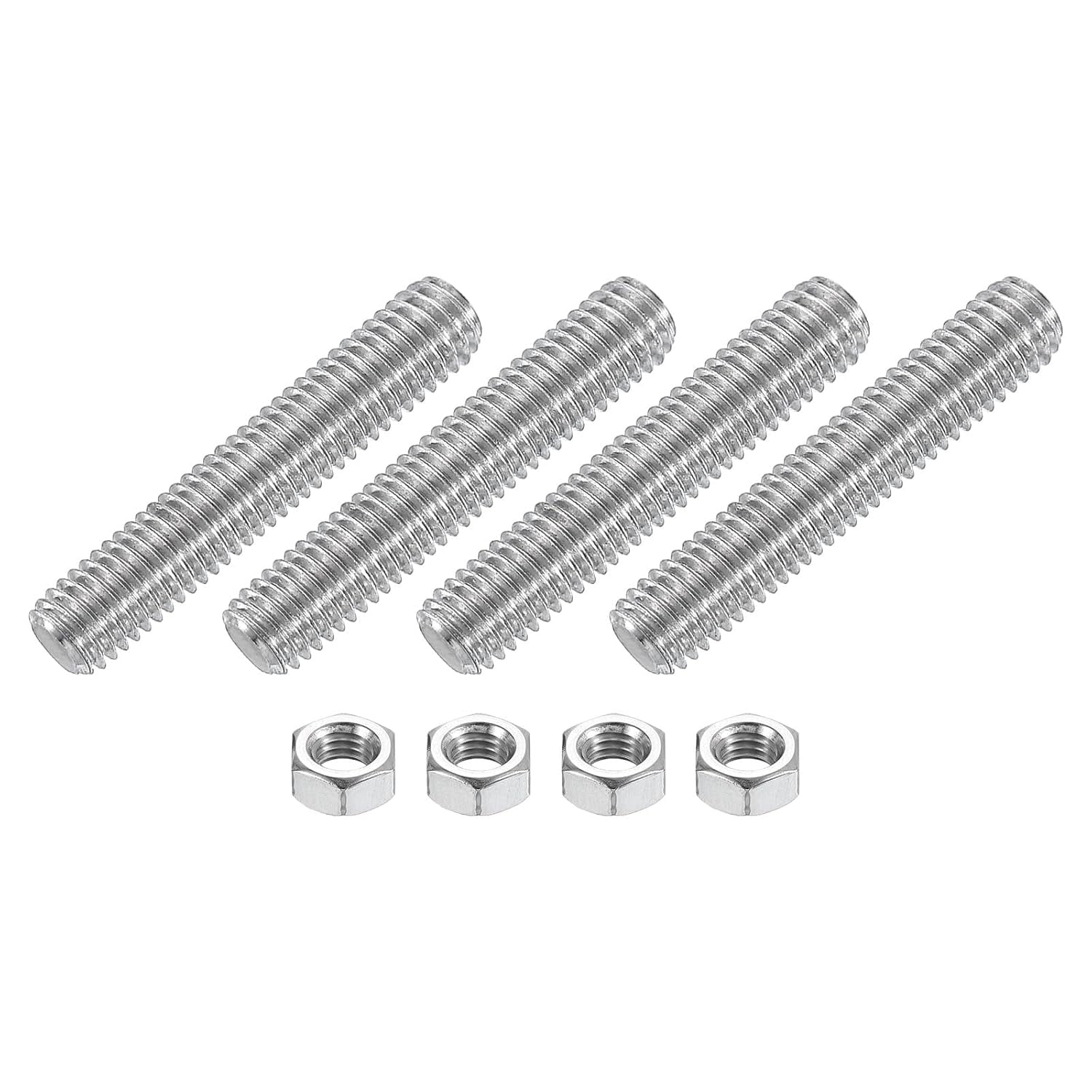 CERPXFF-5/16"-18 Fully All Threaded Rod, 4 Pcs 304 Stainless Steel Long ...