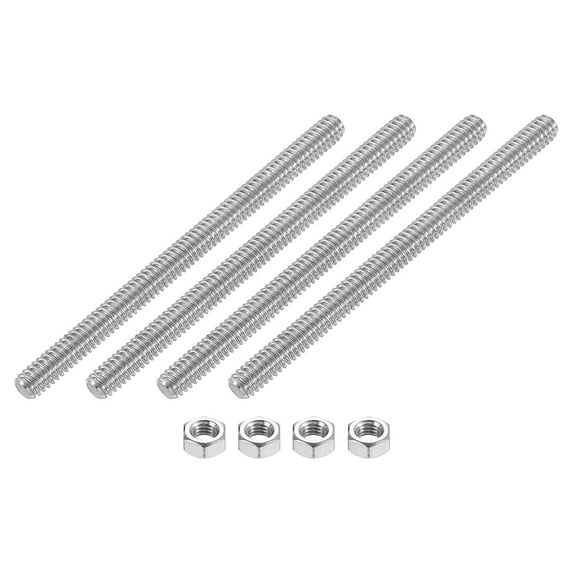 CERPXFF-5/16"-18 Fully All Threaded Rod, 4 Pcs 304 Stainless Steel Long ...