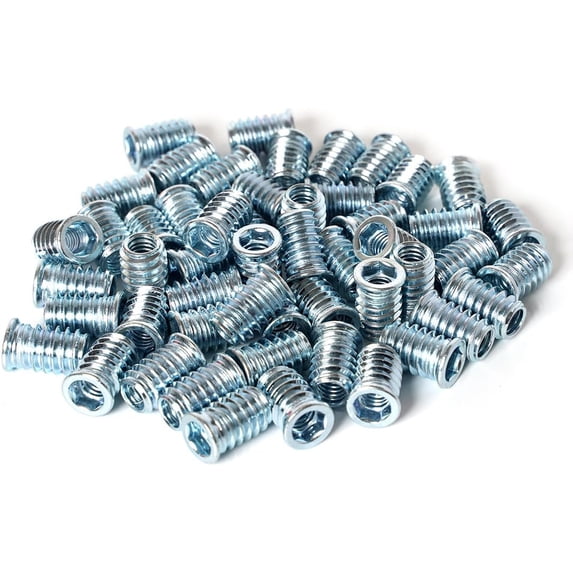 CERPXFF-5/16-18 Threaded Inserts for Wood 20mm Length Furniture Screw ...