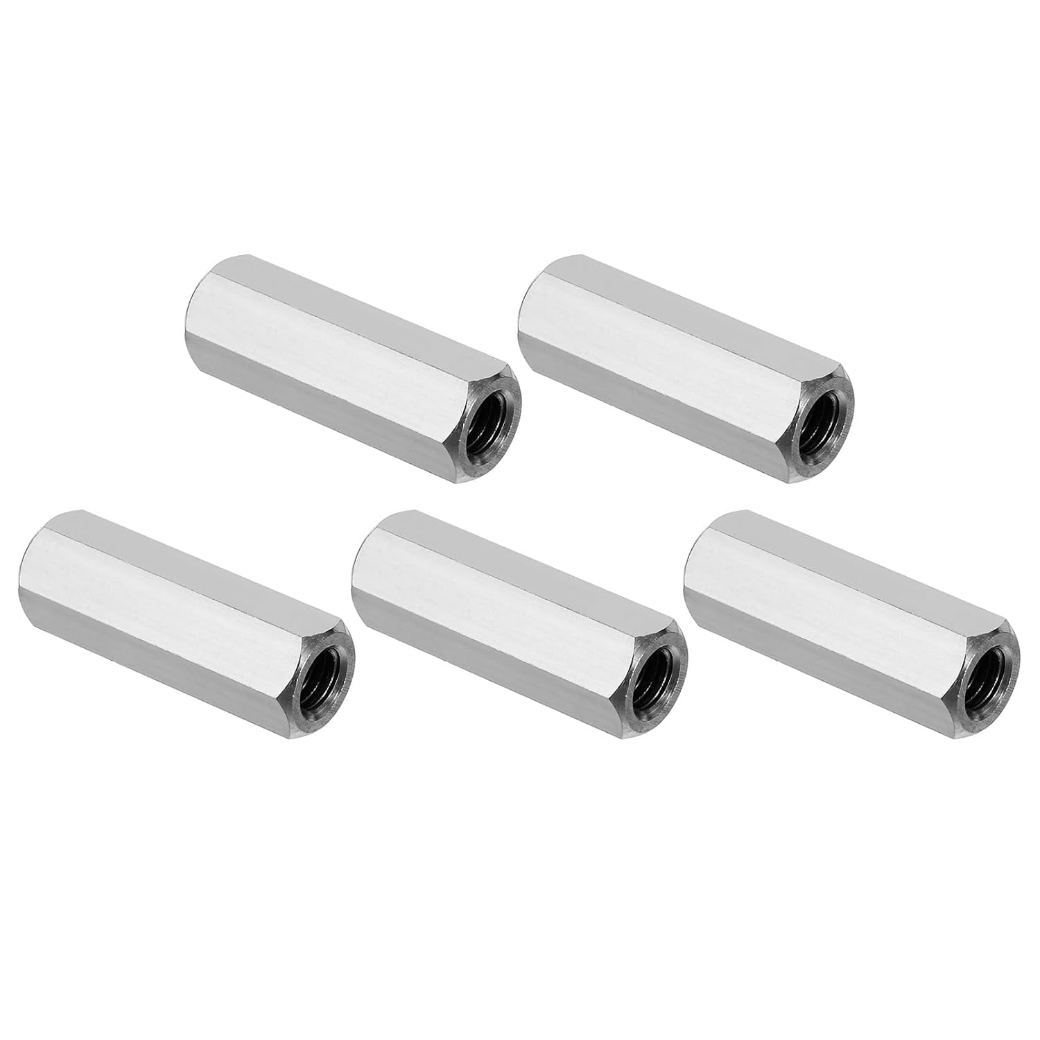 CERPXFF-5/16"-18 UNC 304 Stainless Steel Hex Coupling Nuts, 5Pcs 2 ...