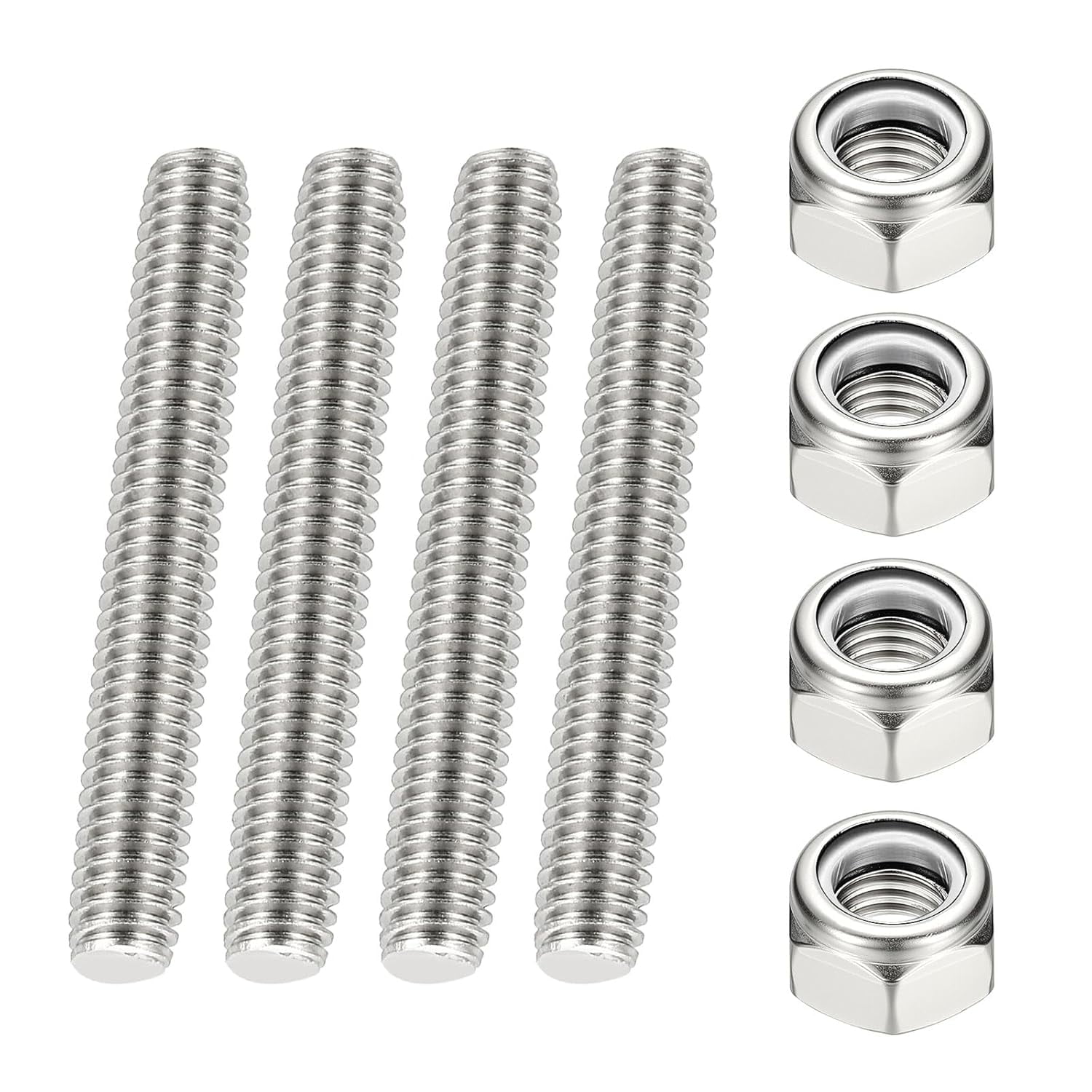 CERPXFF-5/16"-18 UNC Fully Threaded Rod, 1.97" Length 304 Stainless ...