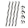 CERPXFF-5/16"-18 UNC Fully Threaded Rod, 3.94" Length 304 Stainless ...