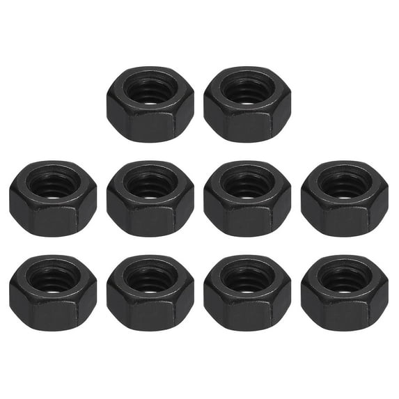 CERPXFF-5/16-18 UNC Hex Nuts, Carbon Steel Grade 8.8 Black Oxide ...