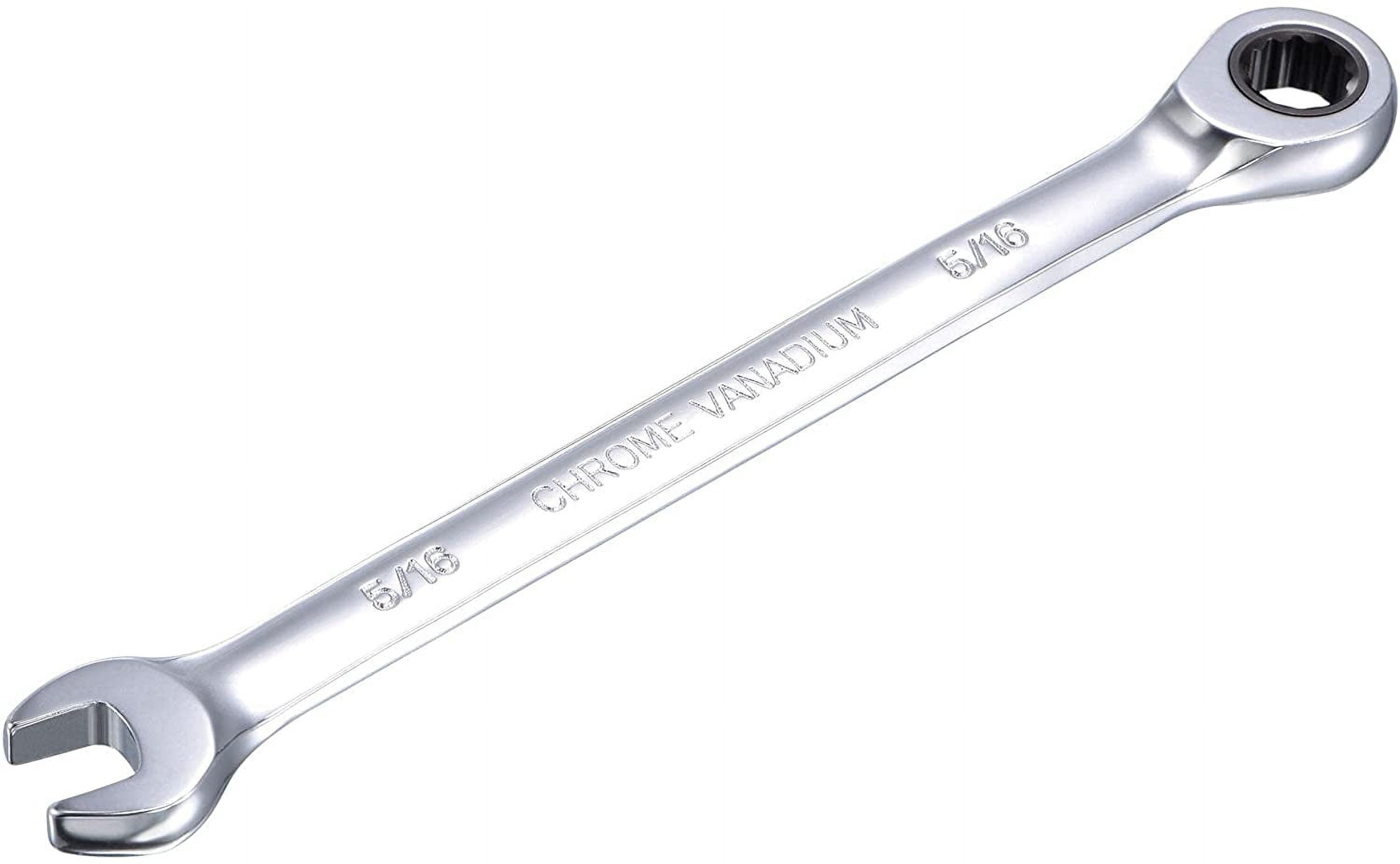 CERPXFF-5/16 Inch Ratcheting Combination Wrench SAE 72 Teeth 12 Point ...