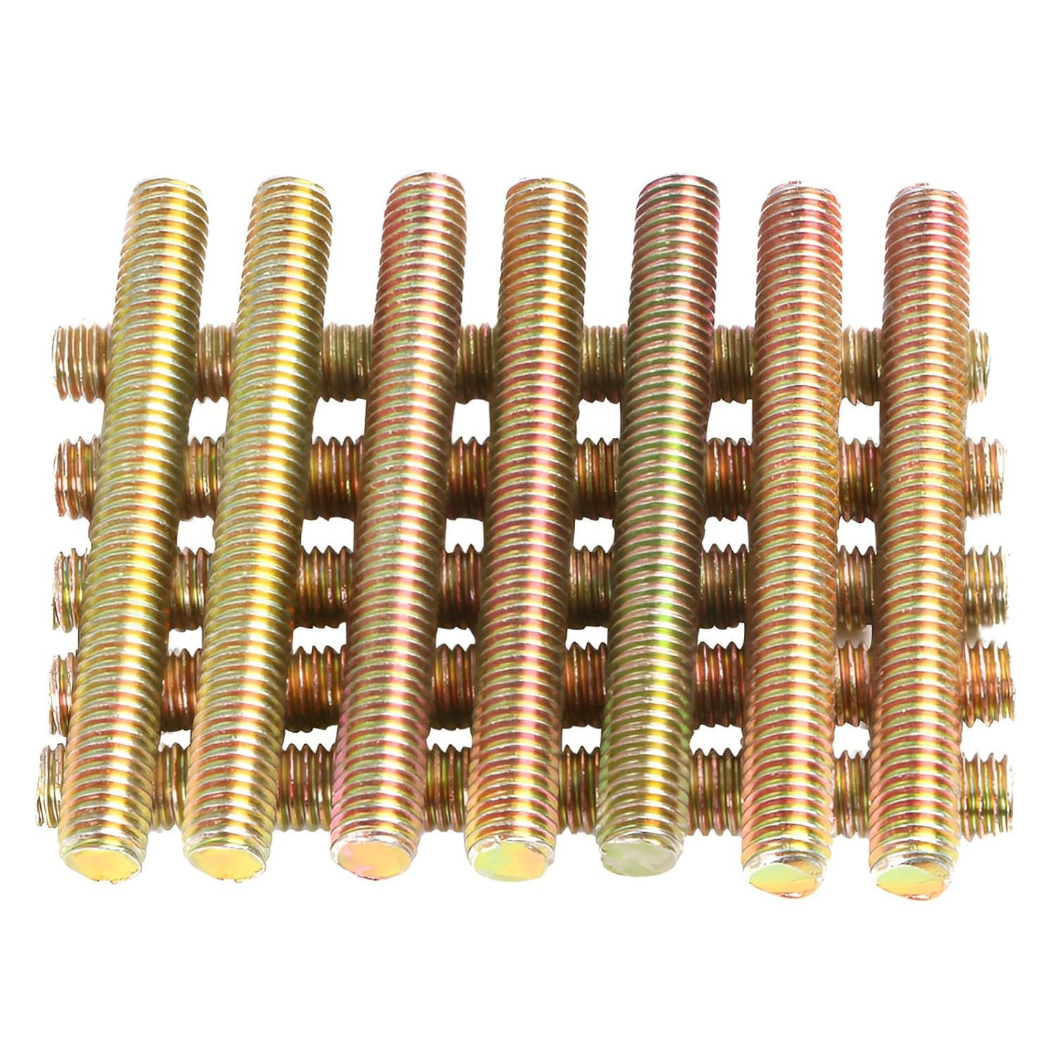 CERPXFF-5/16" x 4-1/2" Fully All Threaded Rod Studs, 12pcs Carbon Steel ...