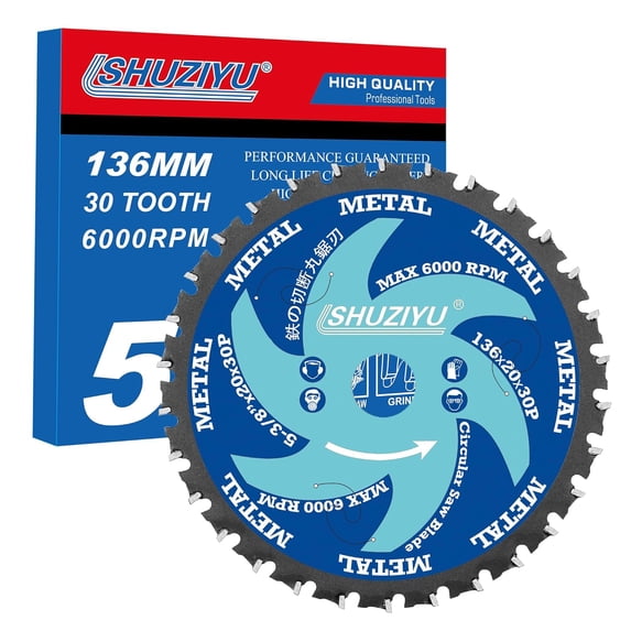 CERPXFF-5-3/8"(136mm)-30T, Ferrous Metals Cutting Circular Saw Blade ...