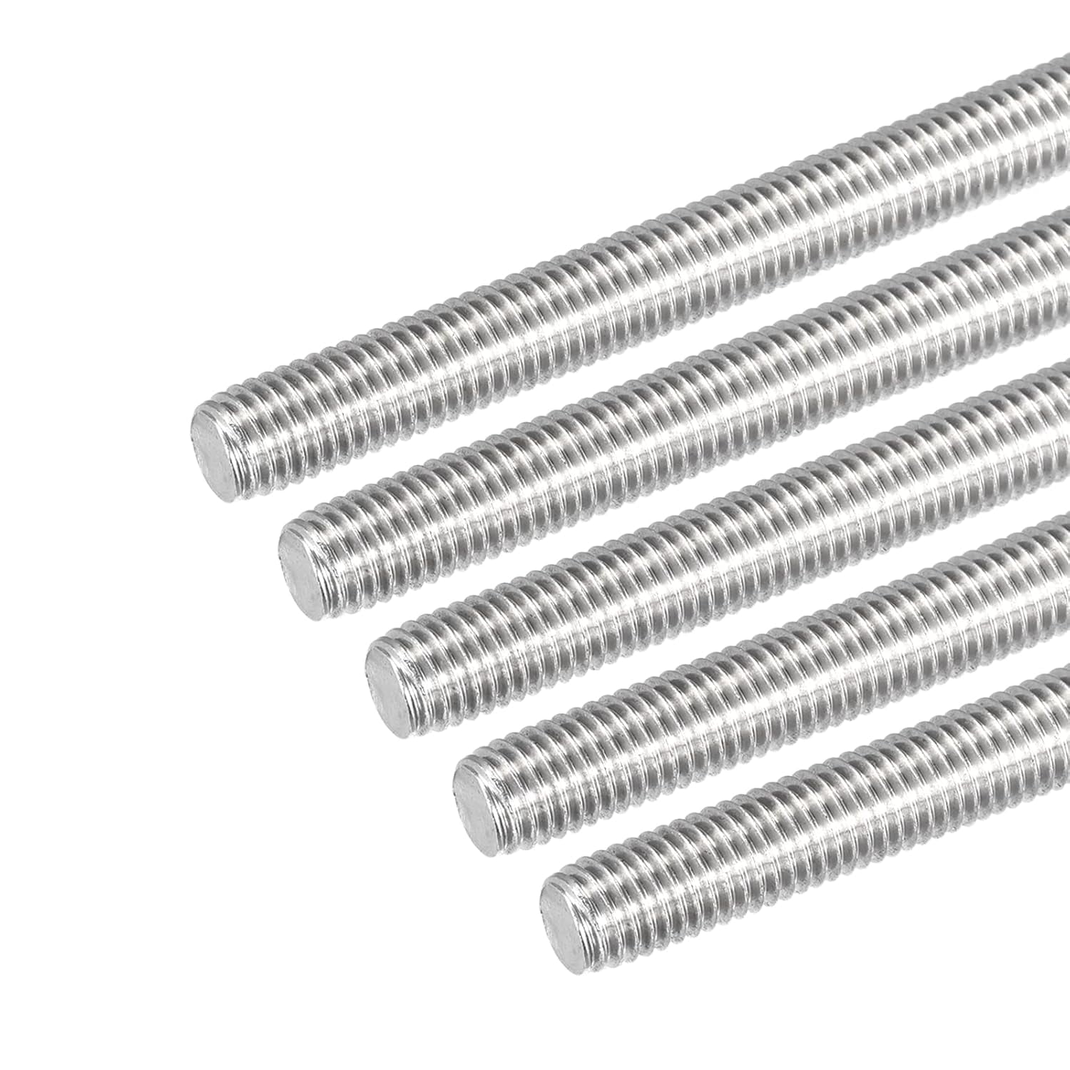 CERPXFF-5 Pack M10x200mm Fully Threaded Rod 304 Stainless Steel Right ...