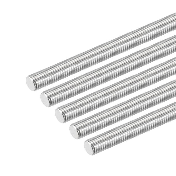 CERPXFF-5 Pack M8x200mm Fully Threaded Rod 304 Stainless Steel Right ...