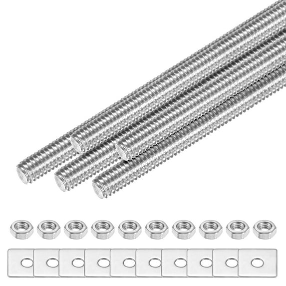 CERPXFF-5-Set Fully Threaded Rod, M4x90mm 304 Stainless Steel Right ...