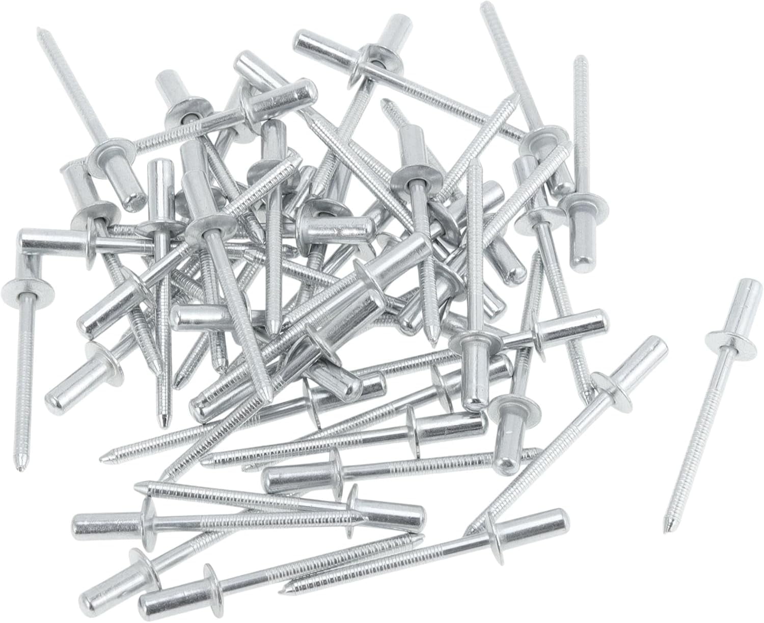 CERPXFF-50 Pcs Dome Head Closed Sealing Rivets 4mm Grip Diameter 8mm ...