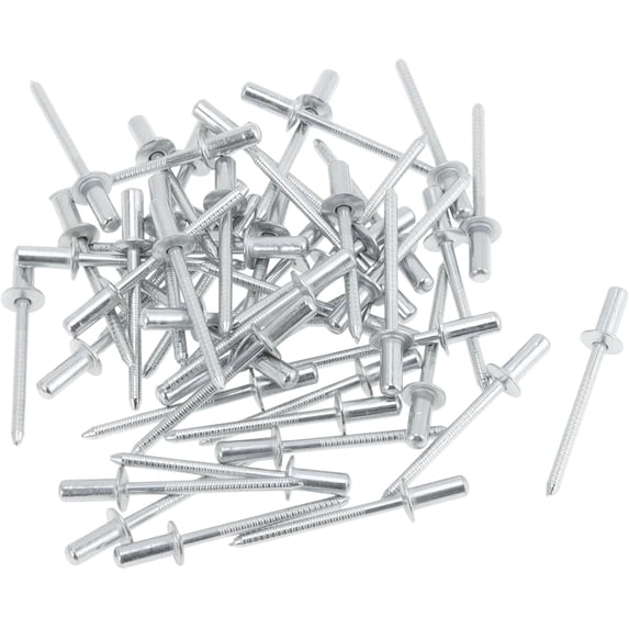 CERPXFF-50 Pcs Dome Head Closed Sealing Rivets 4mm Grip Diameter 8mm ...