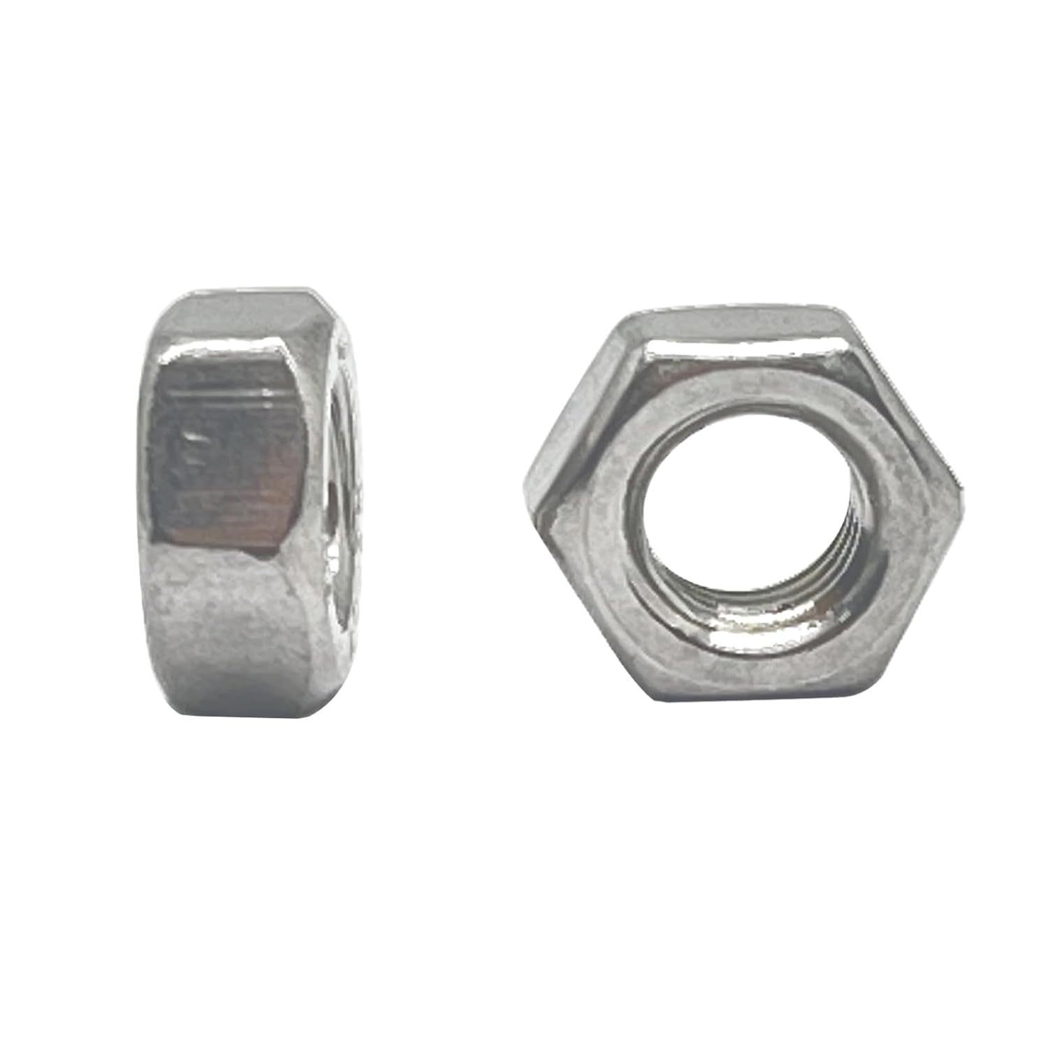 CERPXFF-50 Pcs M5x0.8mm Left Hand Thread Hex Nuts,Hex Reverse Nuts ...