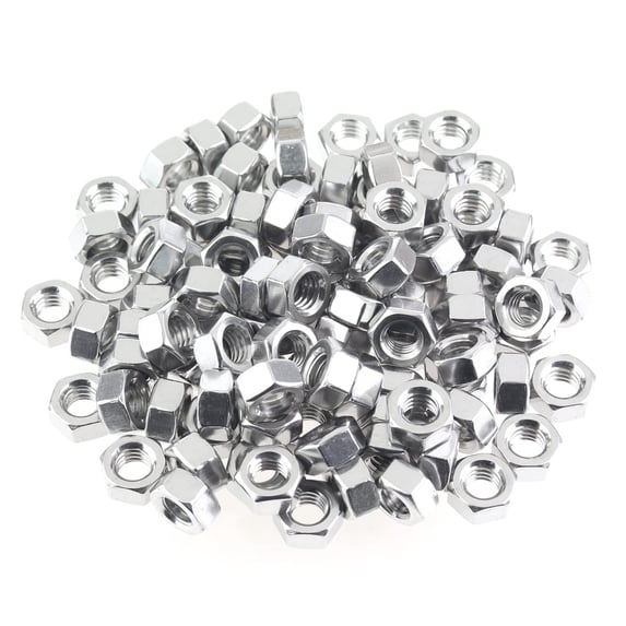 CERPXFF-50 Pieces 1/4"-20 Stainless Steel Hex Nuts, 304 Stainless Steel ...