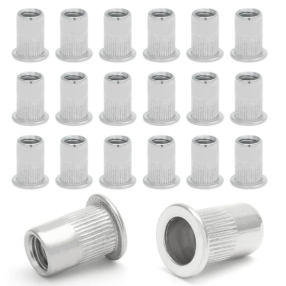 CERPXFF-50PCS 5/16"-18 Stainless Steel Threaded Insert Rivet Nut, 5/16 ...