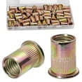 CERPXFF-50PCS M8 Rivet Nuts Carbon Steel Zinc Plated Metric Rivets ...