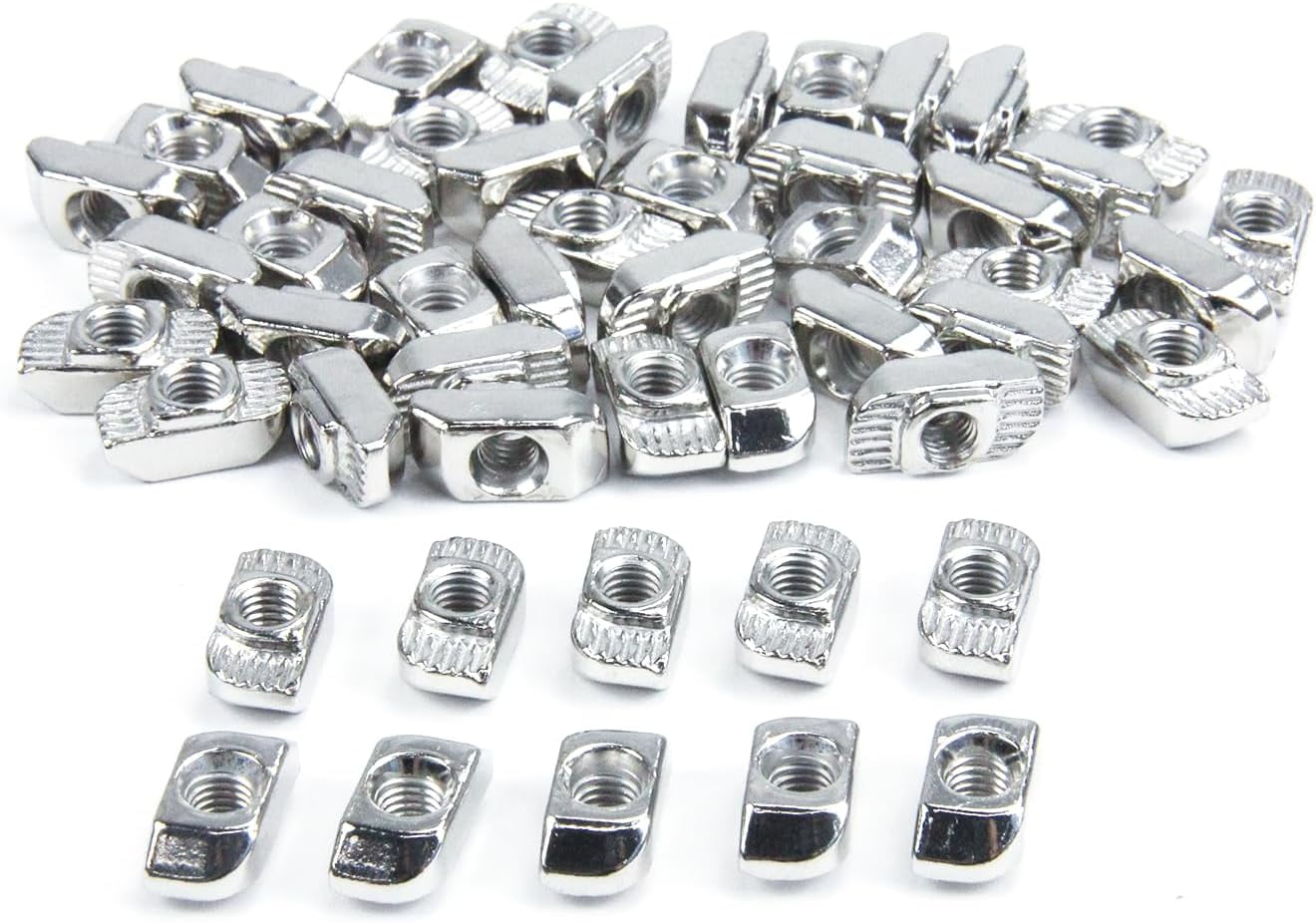 CERPXFF-50Pcs M4 T Nuts, T Slot Nut Hammer Head Fastener, T Nuts for ...