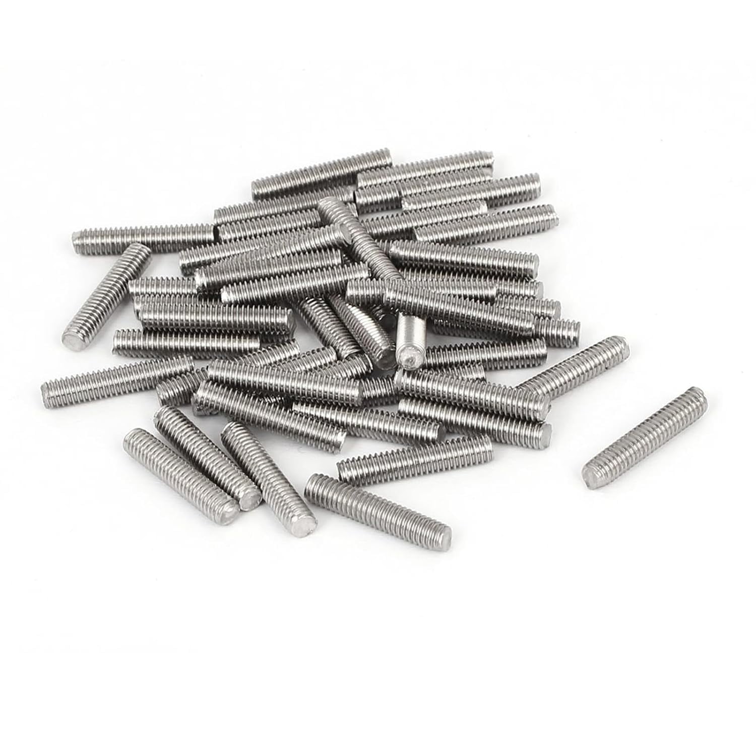 CERPXFF-50Pcs M6-1.0 x 30mm Length Fully Threaded Rod, 304 Stainless ...