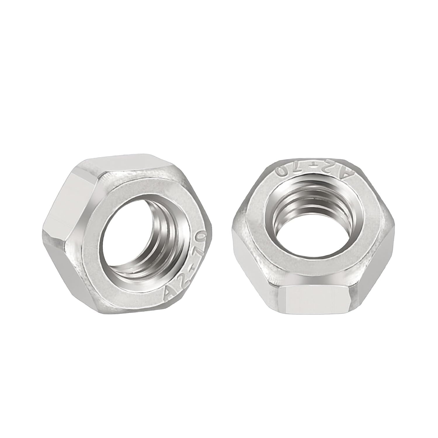 CERPXFF-50pcs Hex Nuts - [M6-0.75] 304 Stainless Steel 18-8 (A2-70 ...