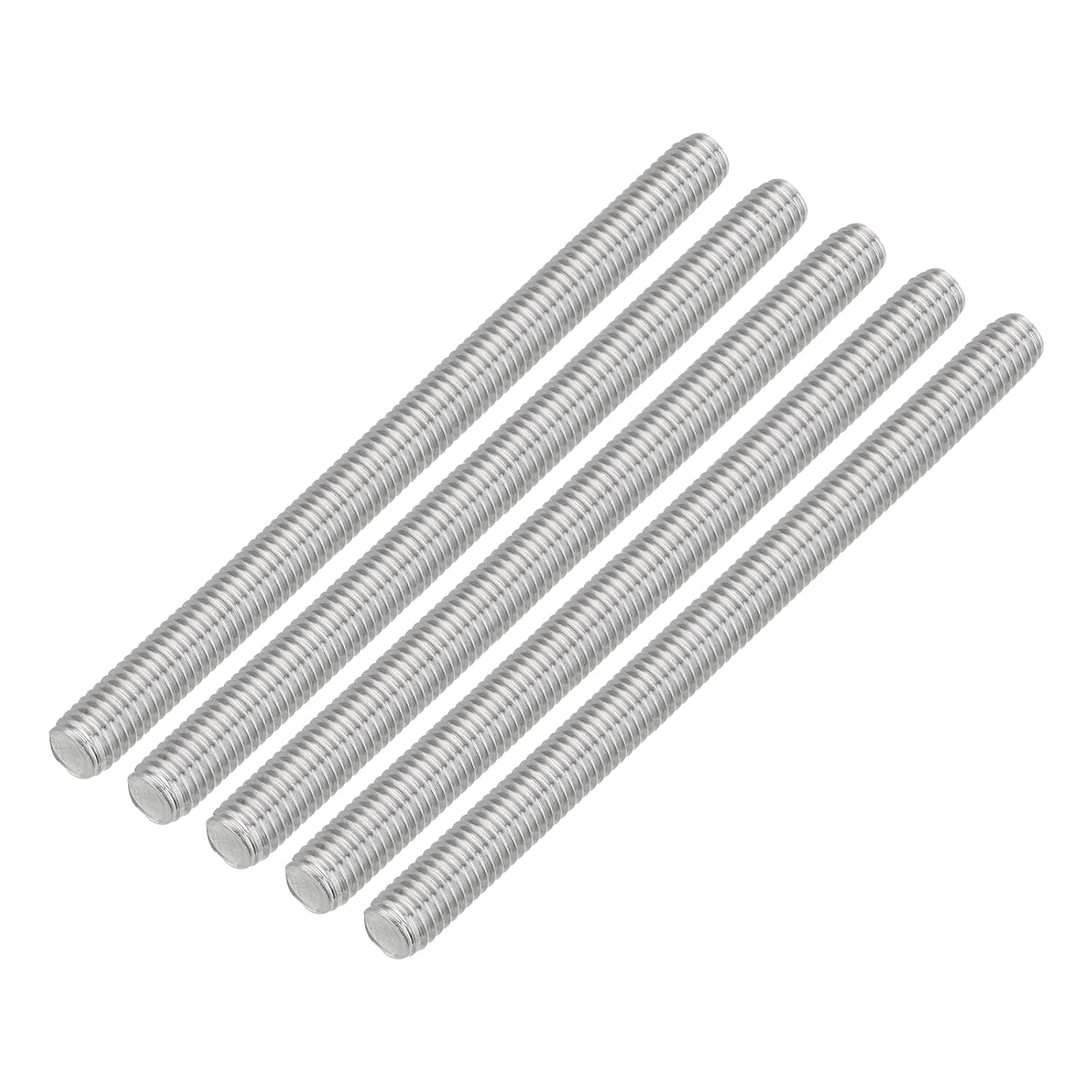 CERPXFF-5Pcs Fully Threaded Rod, M8 x 110mm 304 Stainless Steel Right ...