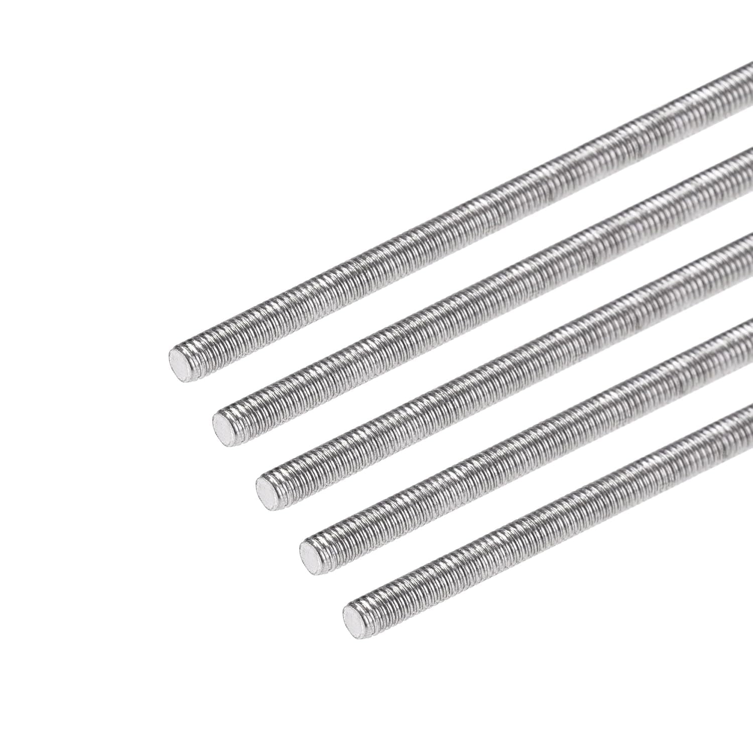 CERPXFF-5Pcs M3 x 350mm Fully Threaded Rod 304 Stainless Steel Right ...