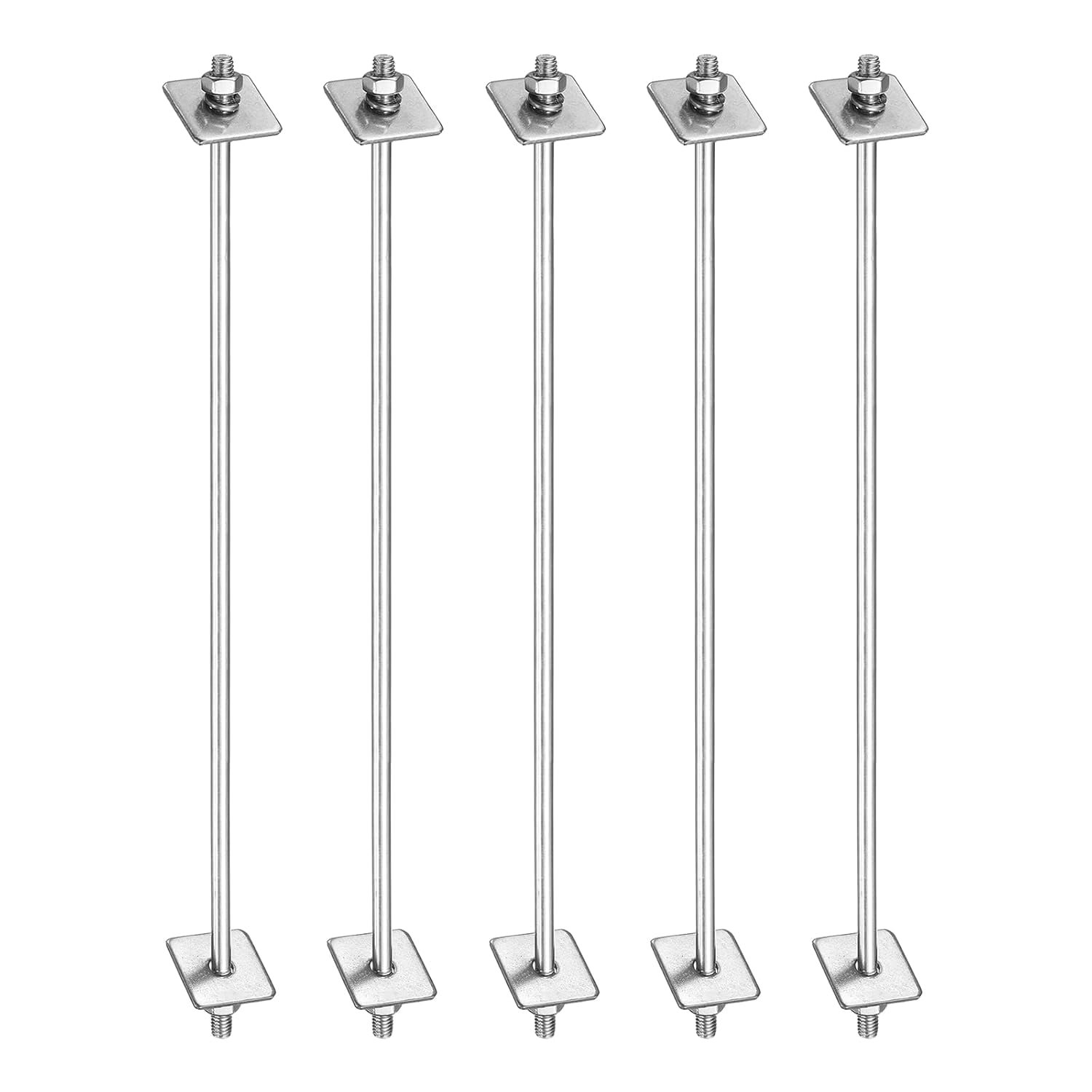 CERPXFF-5Pcs M5x200mm 304 Stainless Steel Double End Threaded Stud ...