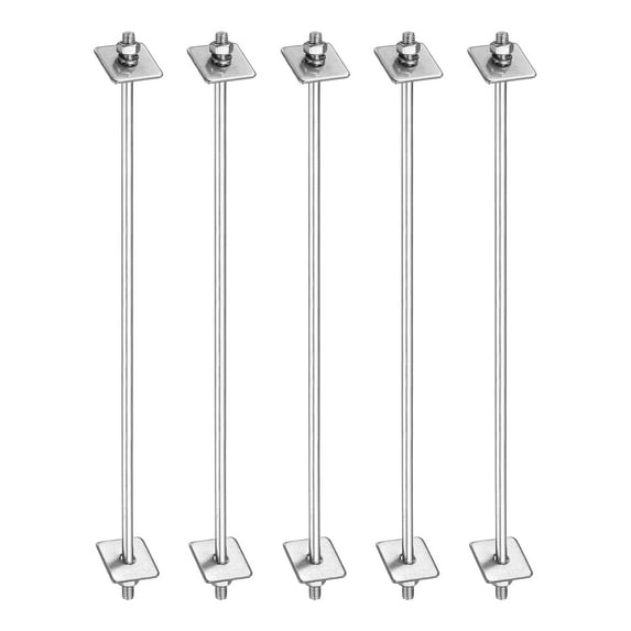 CERPXFF-5Pcs M5x200mm 304 Stainless Steel Double End Threaded Stud ...