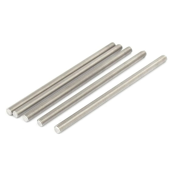 CERPXFF-5Pcs M6-1.0 x 150mm Length Fully Threaded Rod, 304 Stainless ...