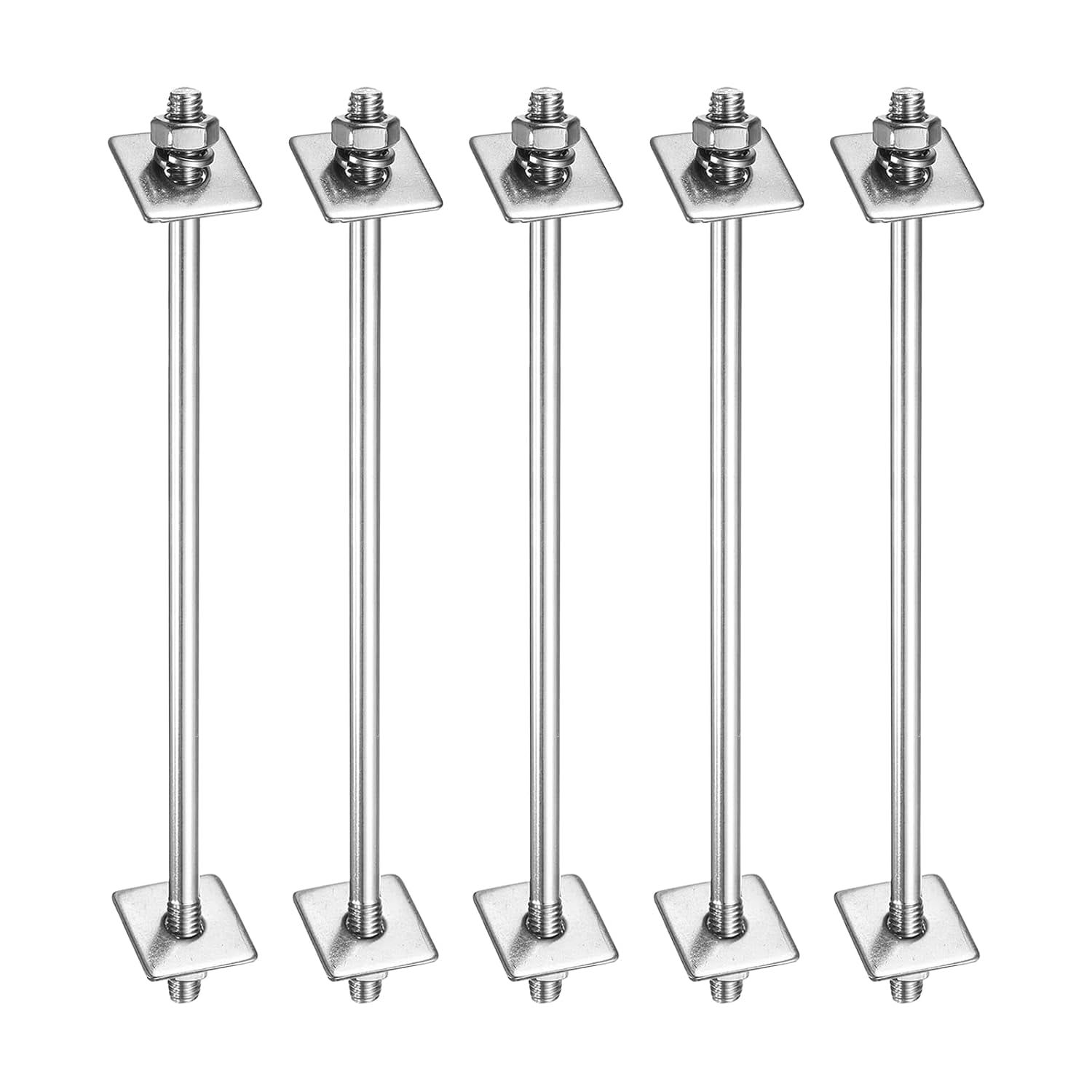 CERPXFF-5Pcs M6x160mm 304 Stainless Steel Double End Threaded Stud ...