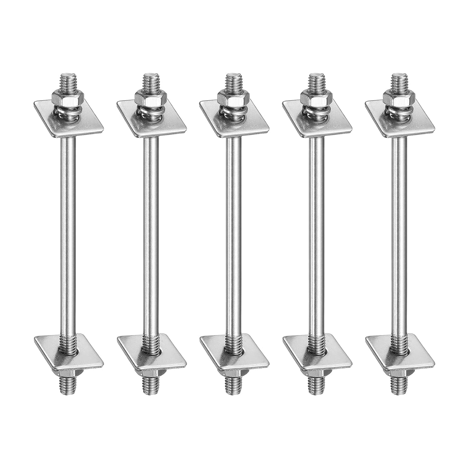 CERPXFF-5Pcs M8x140mm 304 Stainless Steel Double End Threaded Stud ...
