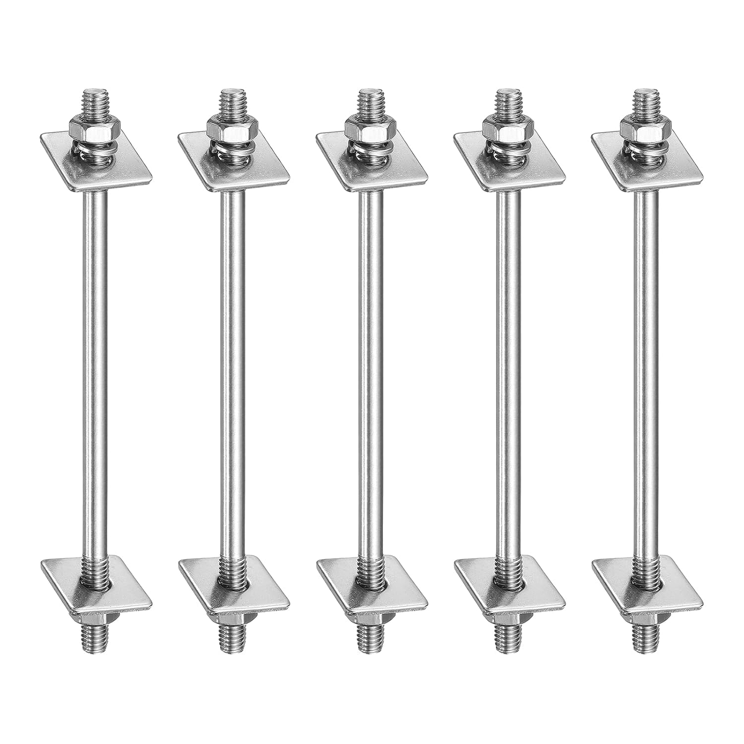 CERPXFF-5Pcs M8x150mm 304 Stainless Steel Double End Threaded Stud ...